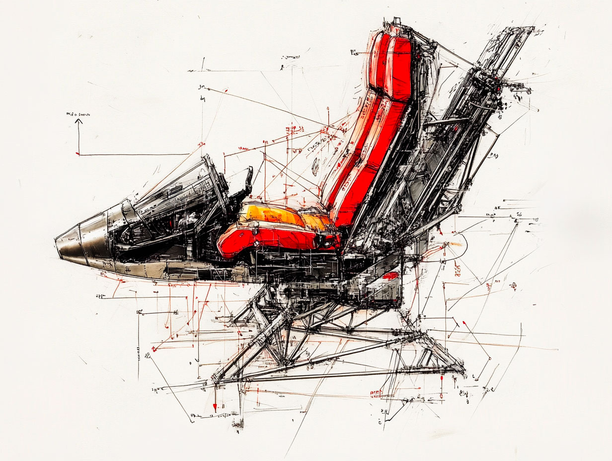 What happens when a fighter pilot ejects from his plane?