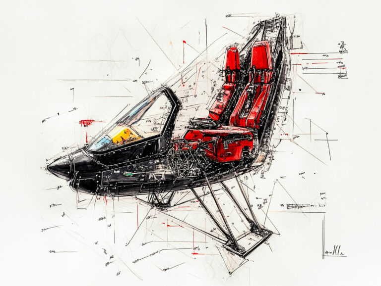 What happens when a fighter pilot ejects from his plane?
