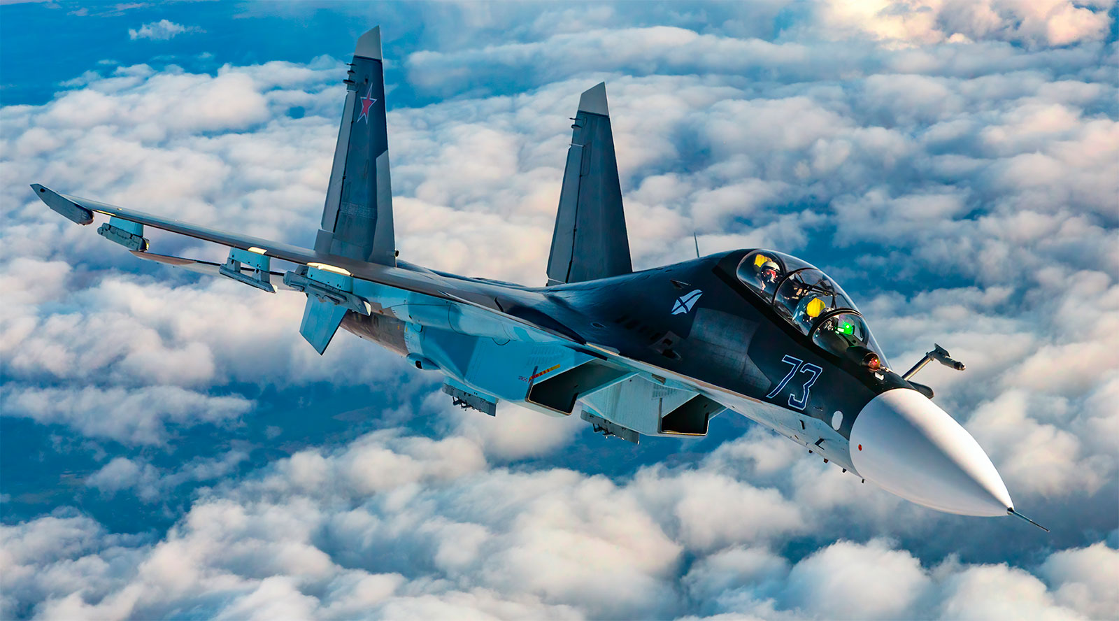 How the 3D thrust vectoring system works on the Su-30SM and Su-35