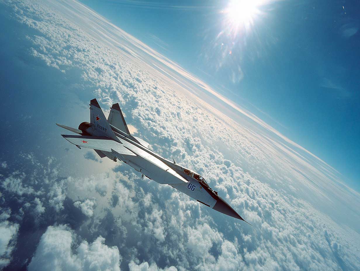 The MiG-31, the fighter jet that flies in the stratosphere
